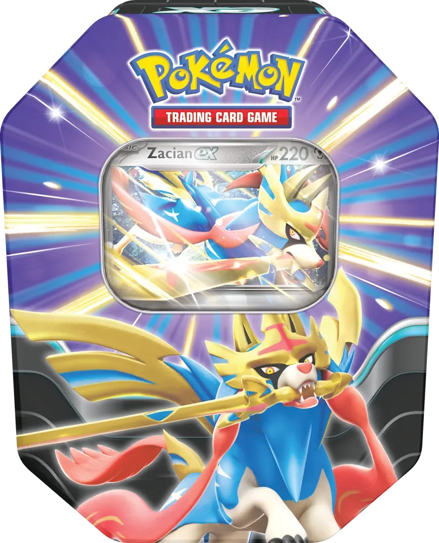 Pokemon TCG - Slashing Legends Ex Tin - Zacian ex - Pöttyös Zebra webshop